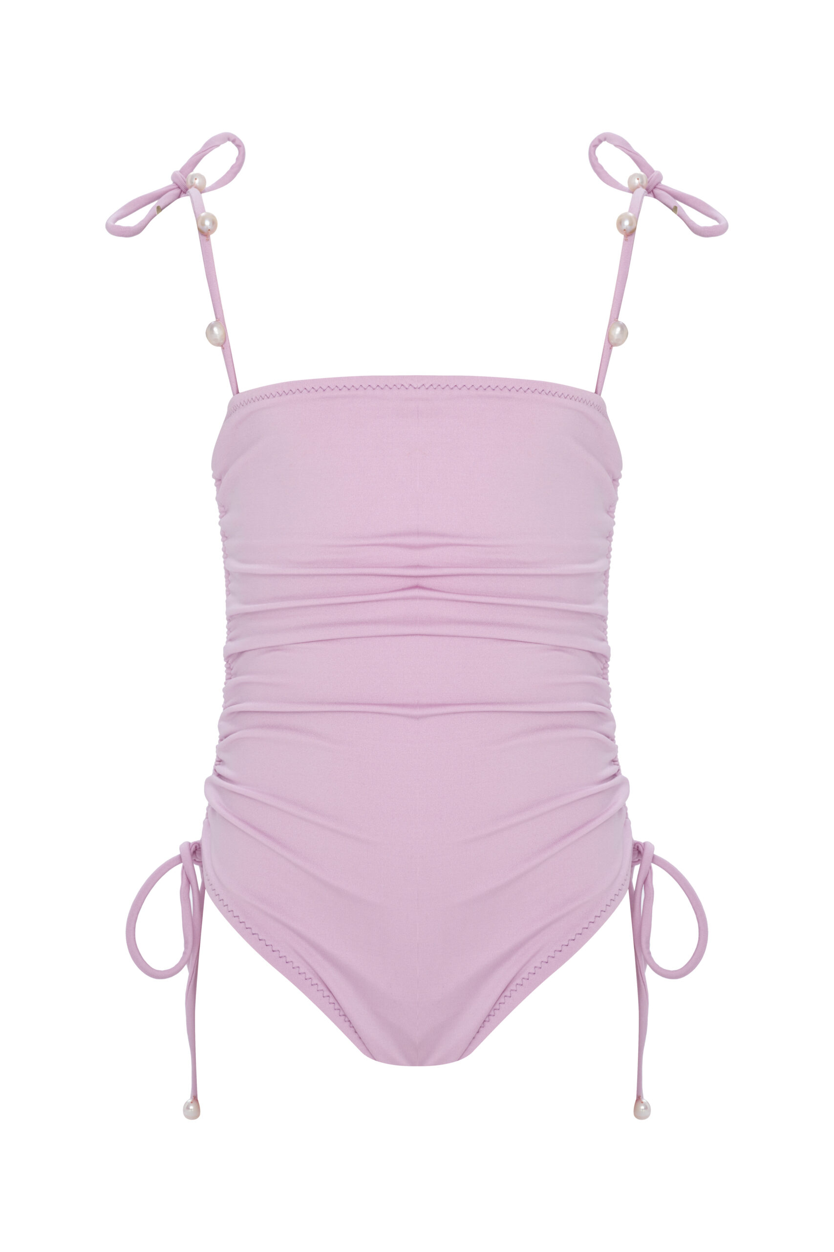 Lovekini Diana Pink Kids Swimsuit With Real Pearl Details Lovekini Diana Pink Kids Swimsuit With Real Pearl Details